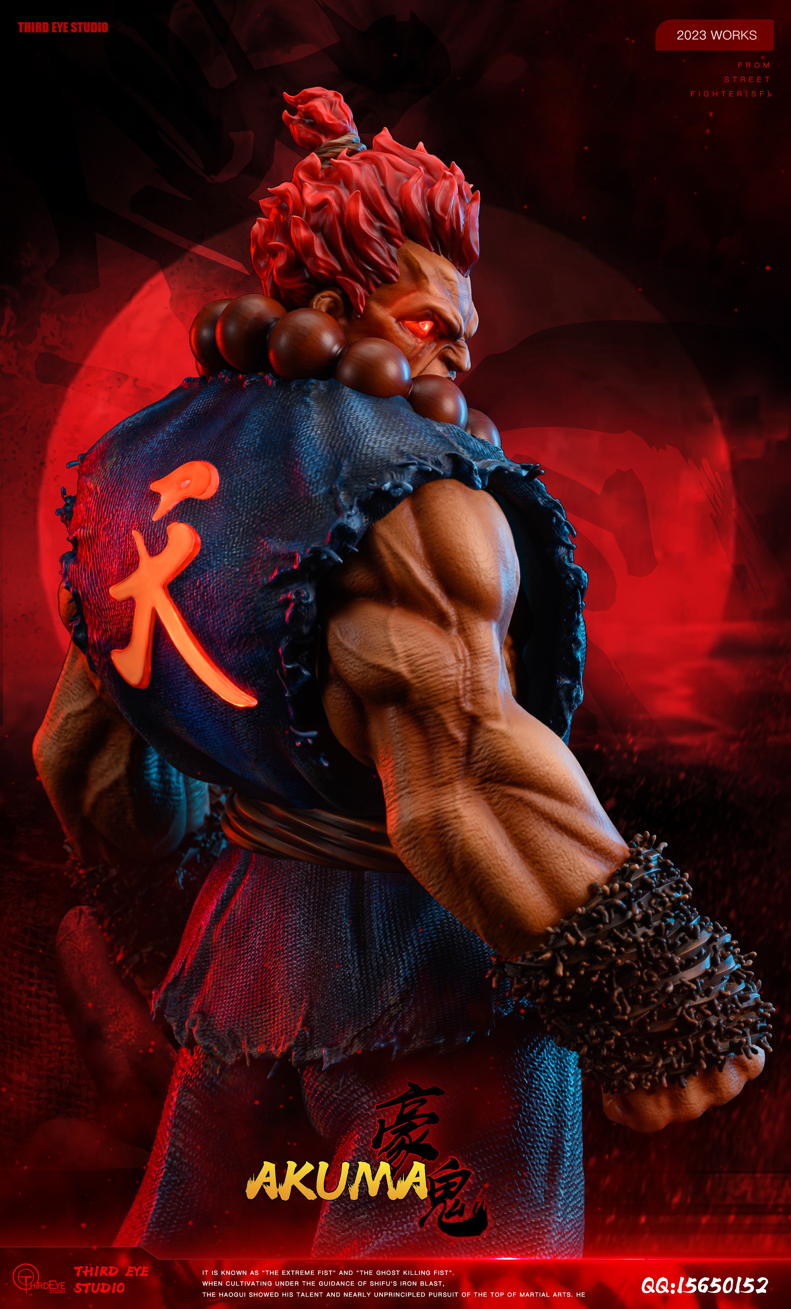 【Pre-sale】1/4 Scale Akuma-Street Fighter-Third Eye Studio ...