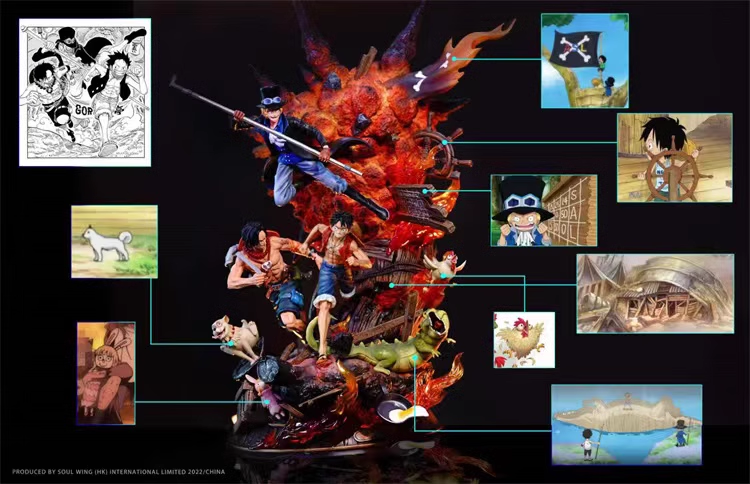 【Pre-sale】Ace, Luffy & Sabo-One Piece-Soul Wing Studio ...