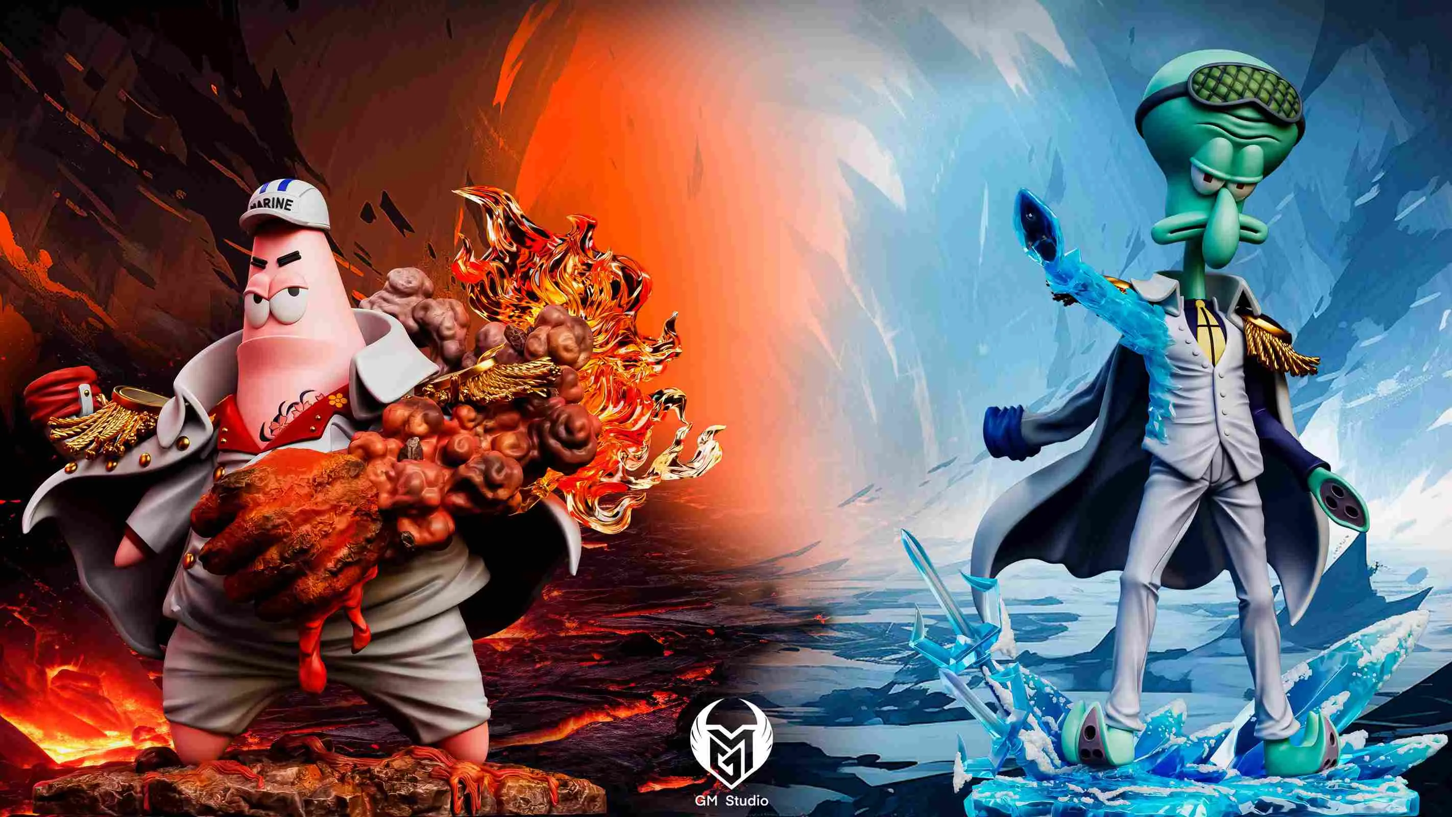 【Pre-sale】Patrick Star Cosplay Akainu & Squidward Cosplay Kuzan ...