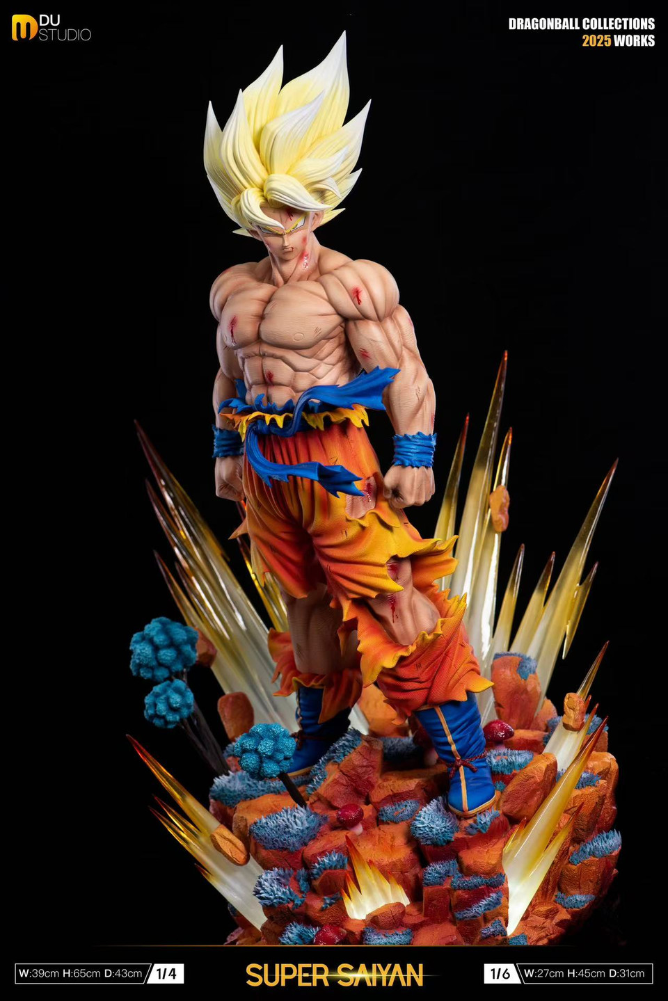 【Pre-sale】1/6 & 1/4 Scale SS Goku with LED-Dragon Ball-DU Studio ...