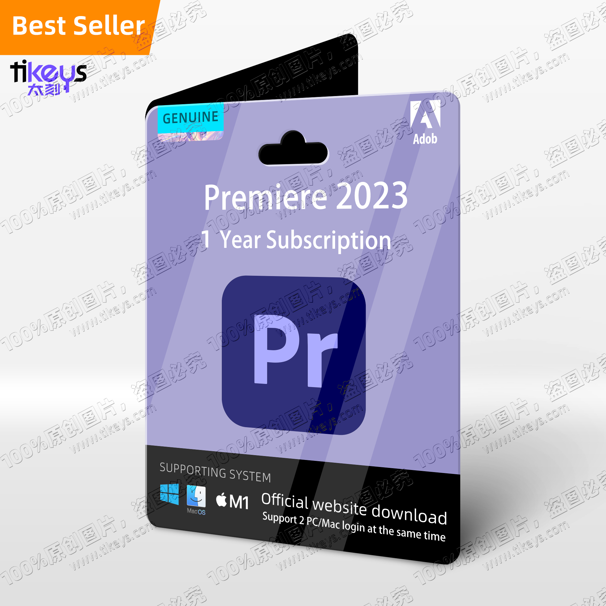 24/7 Online Adobe Premiere 1 Year Subscription PC/Mac Genuine Original ...